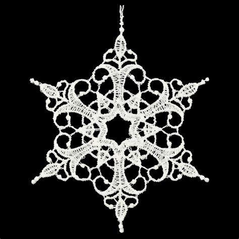 Snowflake Star 1 Lace Ornament