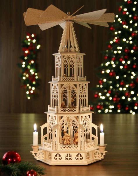 Old German Christmas Tradition The Christmas Pyramid Turns From The