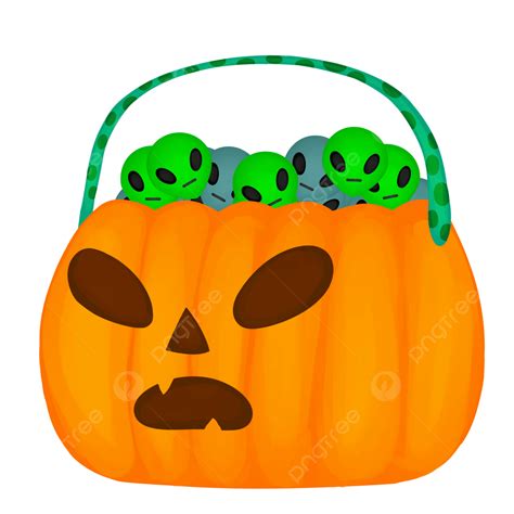 Halloween Candy Basket Clipart Halloween Pumpkin Basket Clipart