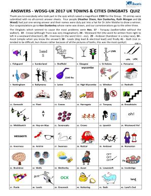 Dingbats With Answers Pdf Fill Online Printable Fillable Blank PdfFiller