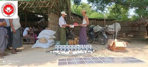 5 Nway Oo Revo ရွှေဘိုမြို့နယ်ရှိ စစ်ဘေးရှောင် စာသင်ကျောင်းကို Solar