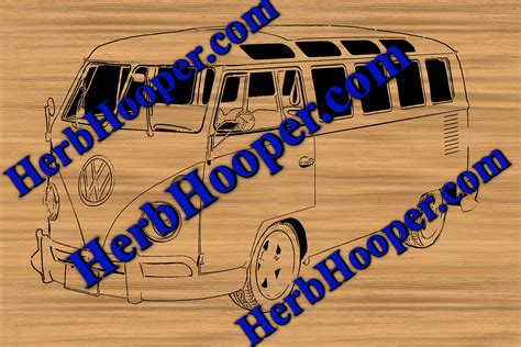 1967 VW Bus Pattern Herb S Scrolling Station