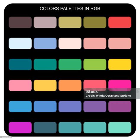 Color Palette Color Chart Print Test Page Color Codes Rgb Hex Html Cmyk