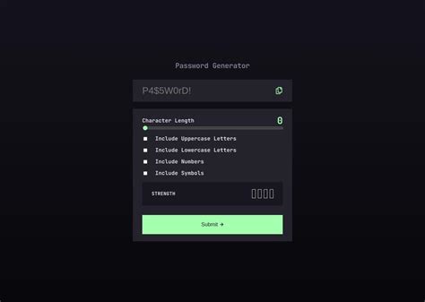 Frontend Mentor Password Generator App With Sass And Reactjs Coding Challenge Solution