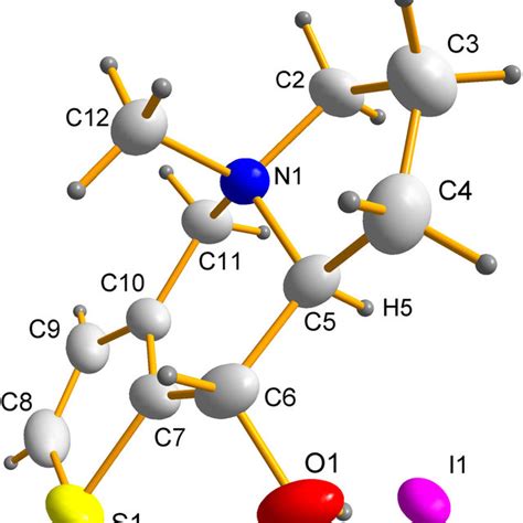 Molecular Structure Of The Title Compound Showing The Atom Labelling
