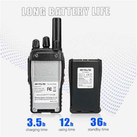 RETEVIS H777 RADIOS DE COMUNICACION LARGO ALCANCE, VOX, LED LINTERNA ...
