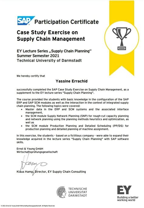 Yassine Errachid On Linkedin Supplychainmanagement Sap