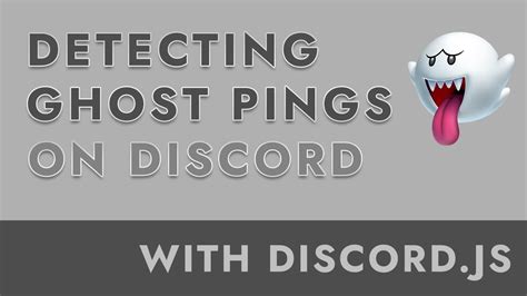 Detecting Ghost Pings On Discord Youtube