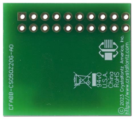 20 Position Zif Breakout Board From Crystalfontz
