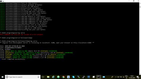 Nodejs Angular 5 When Tried To Access Localhost4200 In