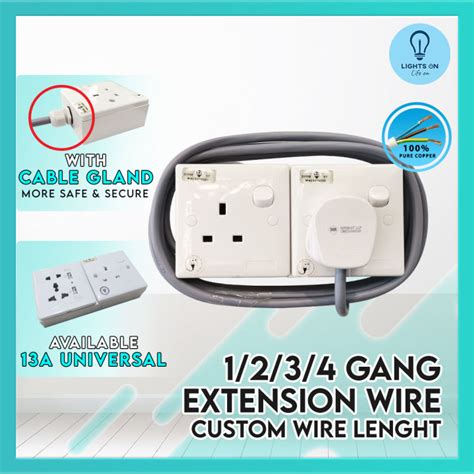 Heavy Duty Extension Wire 100 Pure Copper Wire Cable Socket Plug Extension 1 2 3 4 Gangs Wire