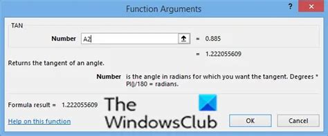 How To Use The Tan Function In Excel