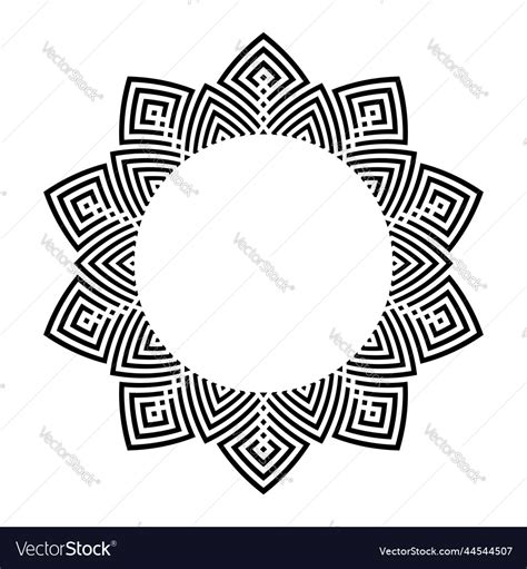 Abstract Radial Circle Pattern For Decorative Vector Image