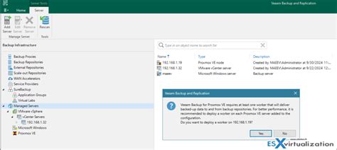 Veeam Backup And Replication For Proxmox Virtual Environment VE Yes Since Veeam ESX