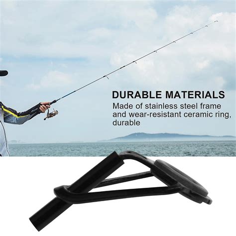 Pcs Fishing Rod Tip Repair Kit Stainless Steel Ceramic Ring Guide Tips Rod Guide Replacement