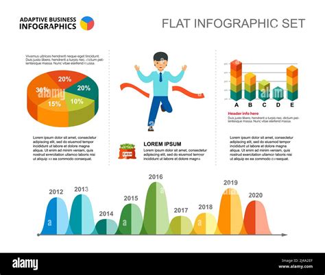 Timeline And Pie Chart Template For Presentation Business Data