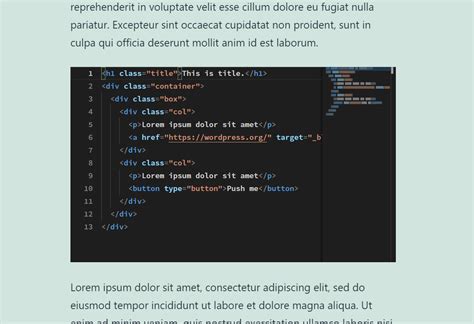 Custom Html Block Extension Wordpress Plugin