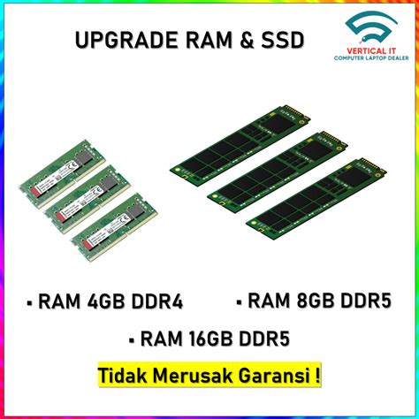 Jual Upgrade Ram Ssd Untuk Pembelian Laptop Di Toko Ini Ddr Ddr Nvme Gen Nvme Gen High