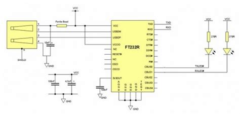 Usb To Rs232 Converter Using Ft232 Under Repository Circuits 23209 Next Gr