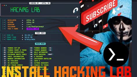 Hacking Lab Termux Installation 👇👾🔥educationalonly Hackingskills Youtube