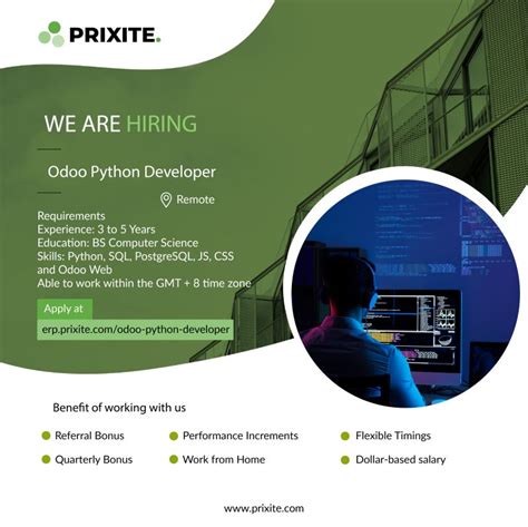 prixite on linkedin jobhiring hiringnow hiring prixite joinourteam pythondeveloper odoo