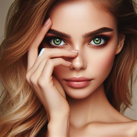 Premium Psd Hyperrealistic Female Iris Eye Makro Face Skin Colorful