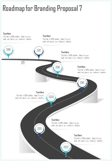 roadmap for branding proposal one pager sample example document