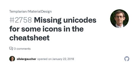 Missing Unicodes For Some Icons In The Cheatsheet Issue