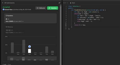 Ganesh Rana On Linkedin Leetcode Cpp Binarysearch Algorithms Approach Timecomplexity
