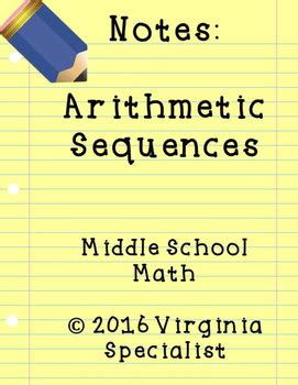 Arithmetic Sequences Guided Notes By Virginia Specialist TPT