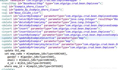 Ssm项目学习6 逆向工程生成的mapper下的文件的修改与测试逆向工程生成的mapper 如何把row改成record Csdn博客