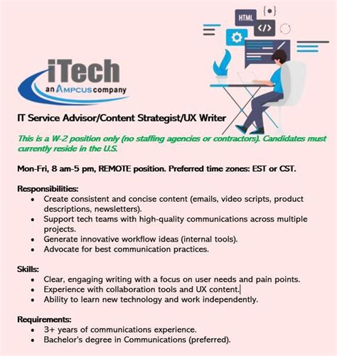 Uxwriter Ux Userexperience Contentstrategy Remotework