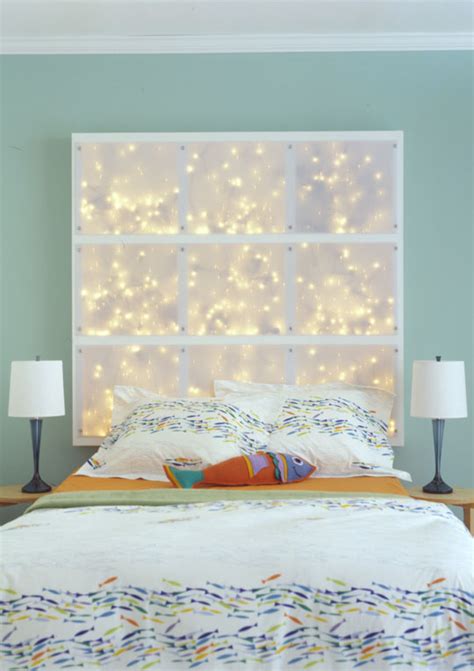 Diy Headboard With Lights