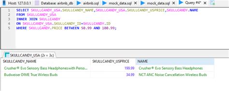 Mariadb Between Examples