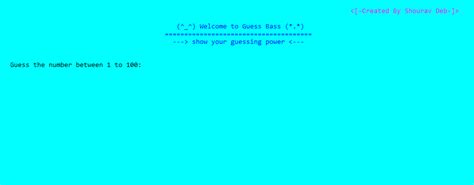 Github Shourav Debguess Bass A Number Guessing Game This Is A