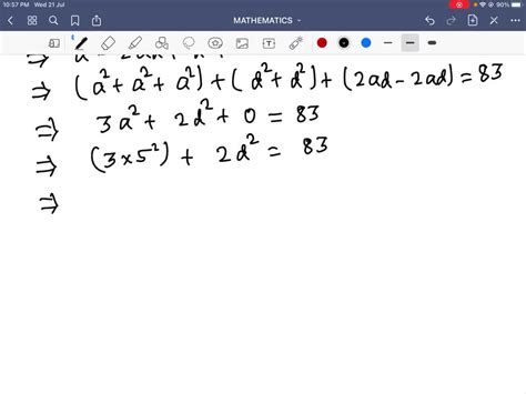 SOLVED The Sum Of Three Numbers In A P Is Whereas Sum Of Their Squares Is Find The Numbers