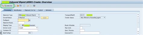 Inbound Shipment Creation Via Inbound Delivery Sap Community