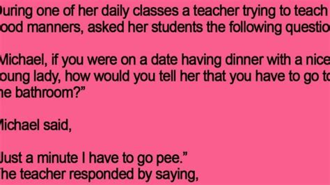 A Teacher Trying To Teach Good Manners Top Stories