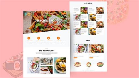 How To Make A Food Website Html Css And Javascript Restaurant Website Foodwebsite Youtube