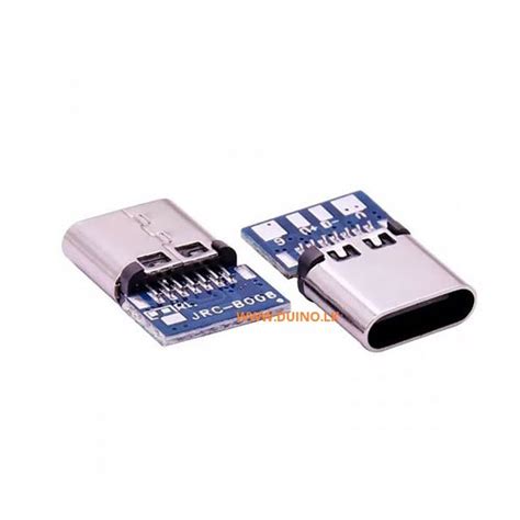 Usb Type C Female Socket With Board Receptacle Adapter Duinolk The Biggest Arduino