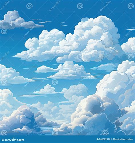 Blue Sky Background Illustration Stock Illustration Illustration Of