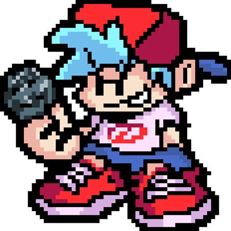 Pixilart Fnf Idle By Black Ending