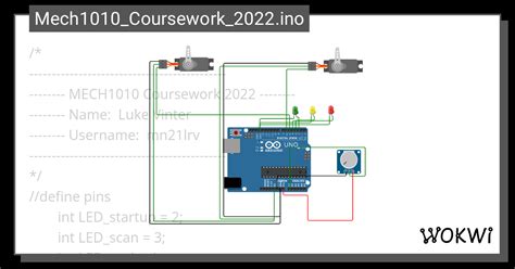 mech1010 coursework o wokwi esp32 stm32 arduino simulator