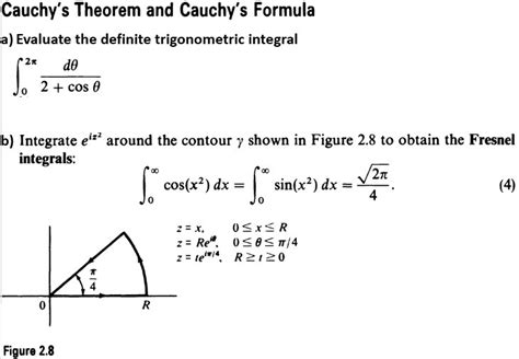 solved cauchy s theorem and cauchy s formula a evaluate the