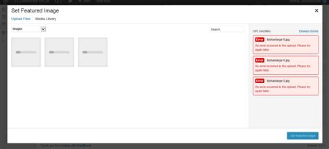 Solution Wordpress An Error Occurred In The Upload Please Try Again Later Error