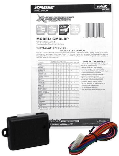 Find Xpresskit Gmdlbp Gm Alarm Door Lock And Transponderpasslock Bypass Module In Inwood New