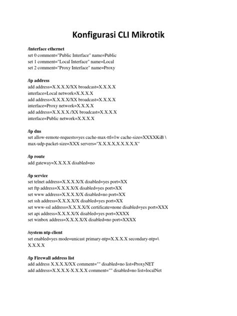 Konfigurasi Cli Mikrotik Lengkap Pdf File Transfer Protocol