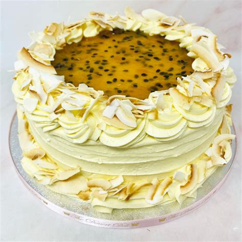 Mango Passion Fruit And Coconut Cake The Dessert Deli