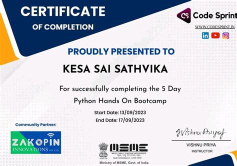 Kesa Sai Sathvika On Linkedin Codesprint