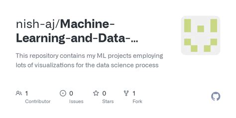 Github Nish Aj Machine Learning And Data Visualization Projects This Repository Contains My